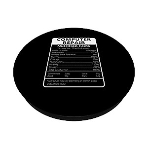 COMPUTER REPAIR Nutrition Facts Sarcastic PopSockets Swappable PopGrip