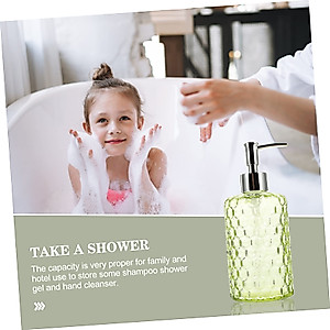 DRESSOOS Refillable Pump Bottle Glass Soap Dispenser for Hand Soap Shampoo Lotion