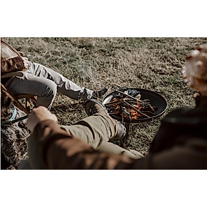 GasOne 23 in Outdoor– Wood Burning Fire Pit – Durable Alloy Steel Fire Pits for Outside – Small Fire Pit for Backyard, Porch, Deck, Camping, BBQ