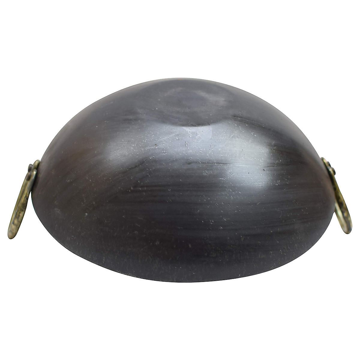 Marshal 11 INCH INDIAN PURE IRON LOHA KADHAI DEEP FRYING PAN KADHAI FOR FRYING, COOKING