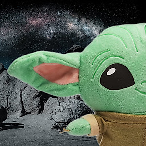 RONIAVL Child Yoda Plush Toys Little Baby Yoda with Scarf Cotton Soft Onesie Stuffed Doll Toys Gift for Kids Children Birthday Movie Fan Collectionist 3 and older (No Scarf)