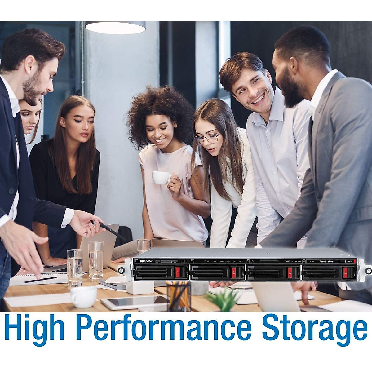 BUFFALO TeraStation 5420RN Rackmount NAS 32TB (4x8TB) with HDD NAS Hard Drives Included 10GbE / 4 Bay/RAID/iSCSI/NAS/Storage Server/NAS Server/NAS Storage/Network Storage/File Server