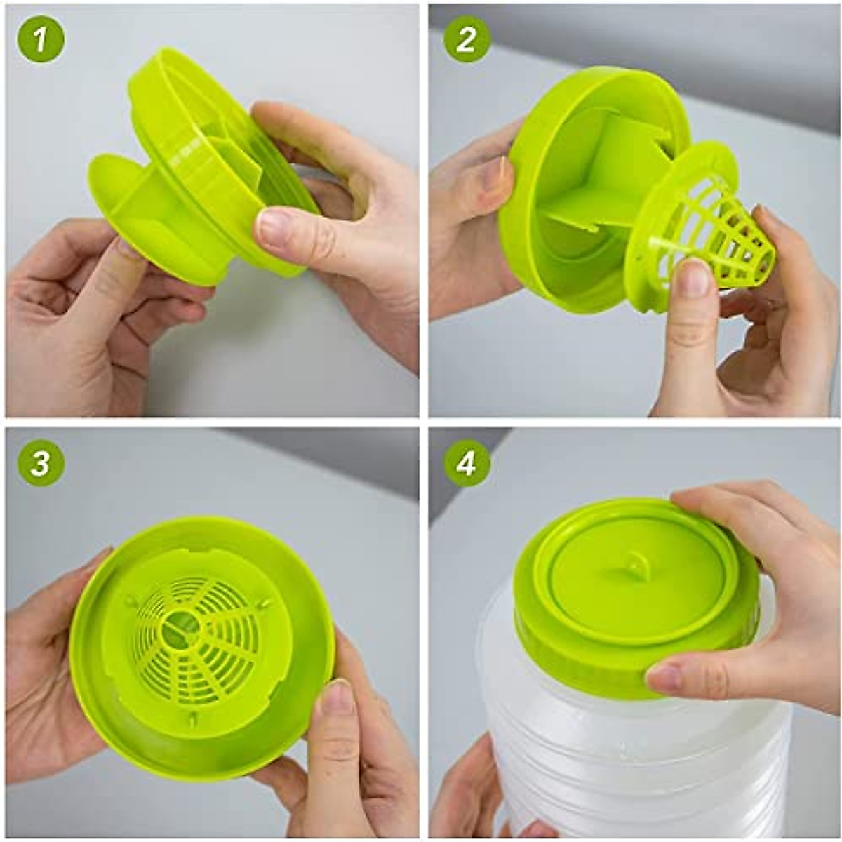 Outdoor Fly Trap Reusable Traps with Bait 2 Pack, Poison Free Fly Killer and Trap with Bait by iVenusTrap