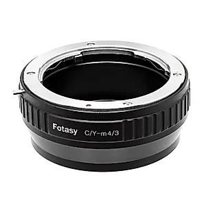Fotasy Contax/Yashica CY Lens to M43 Adapter, CY to MFT Adapter, Compatible with Panasonic G9 GH5 II GM5 GX7 GX8 GX9 GX850 G90 G91 G95 G100 Olympus E-M1 E-M5 E-M10 I II III E-PM2 E-PM1 Pen-F E-M1X