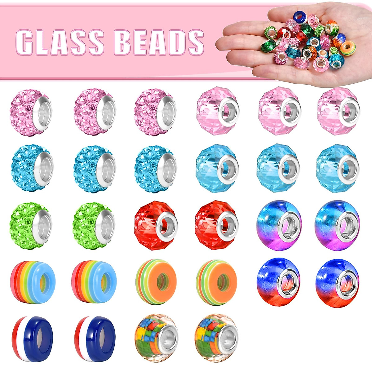 Bracelet Making Kit for Girls, Arts and Crafts for Kids Girls Ages 8-12, Girls Toys Age 6-8, Jewelry Making Kit, Gifts for 10 Year Old Girl