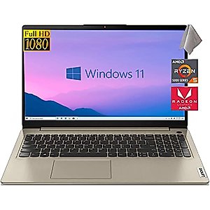 Lenovo 2022 Newest IdeaPad 3 Laptop, 15.6" FHD Display, AMD Ryzen 5 5500U, 12GB DDR4 RAM, 256GB SSD, AMD Radeon 7 Graphics, Webcam, WiFi, HDMI, Windows 11 Home with JAWFOAL