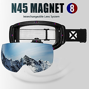 JULI Eyewear MAXJULI Ski Goggles,Snow Snowboard Goggles for Men Women Snowmobile Skiing Skating