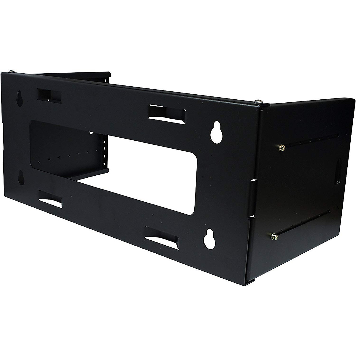 Ares Vision 19 Inch Wide 4U Heavy Duty Steel Extendable Wall Mount Bracket Rack for Network Equipment (4U)