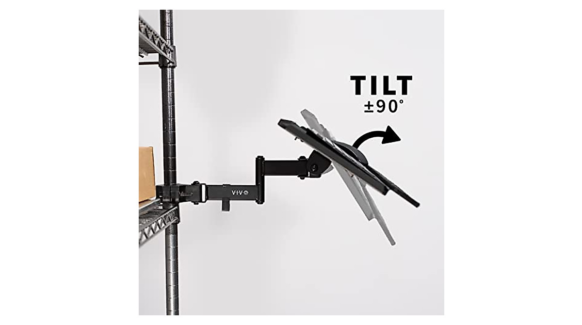 VIVO Steel Universal Full Motion Pole Mount, 26 Inch Keyboard and Mouse ...