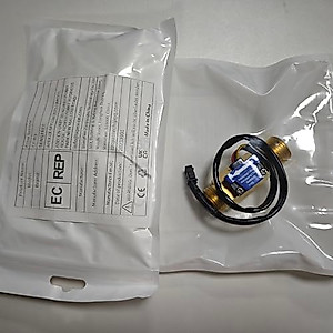 DIGITEN G1/2" Male Thread Brass Water Flow Sensor, Hall Effect Sensor Flow Meter Flowmeter Counter 1-25L/min