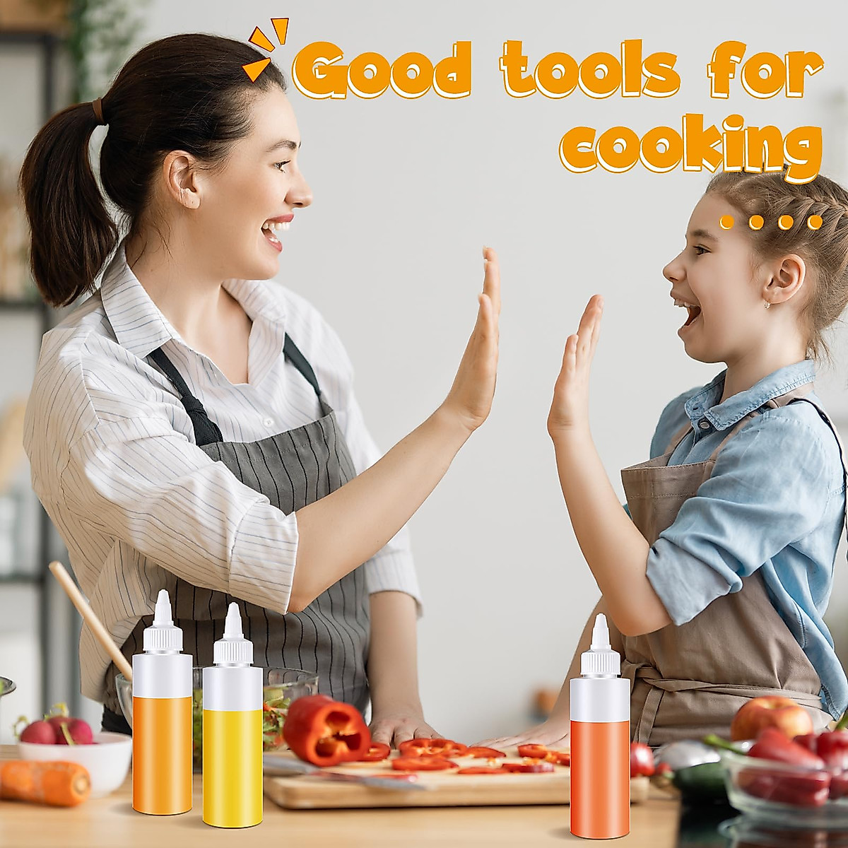 Honeydak 30 Pack Plastic Squeeze Bottles Boston Empty Dispensing Bottles Lab Dispensing Bottles with Twist Top Cap 2 Pcs Funnel for Liquids Inks Oil Sauce Condiments Arts and Crafts (White, 4 oz)