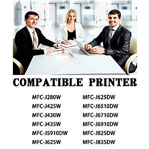 10-Pack ColorPrint Compatible LC-75 Ink Cartridge MFCJ435W Replacement for LC75 LC 75XL LC75XL Used for MFC-J6510DW MFC-J6710DW MFC-J6910DW MFC-J280W MFC-J425W MFC J435W J5910DW J825DW (4BK,2C,2M,2Y)