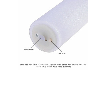 100PCS LED Foam Sticks, 18in Glow Foam Sticks Wands Batons DJ Flashing Glow Sticks 3 Modes Flashing Changing Glow in The Dark Party Supplies