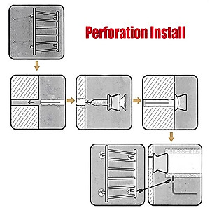 Electric Heating Towel Rack Thermostatic Heating Household Bathroom Bathroom Stainless Steel Towel Rack,Silver