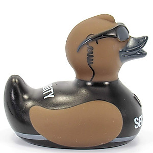 Security Rubber Duck by Bud Duck | Elegant Gift Packaging - "Strip search!" | Child Safe | Collectable