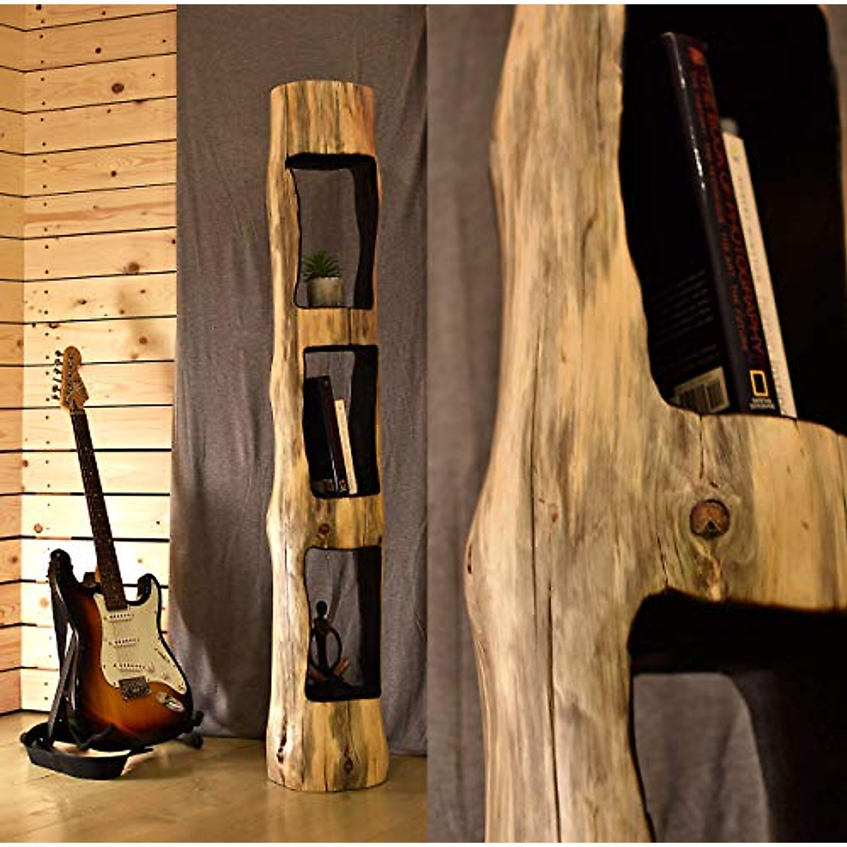 Book Case, Wooden Book Shelf, Dorm Stand, Rustic Book Stand