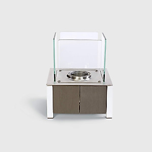 Nero Table Top Lantern with 6pk Gel Fuel in Espresso