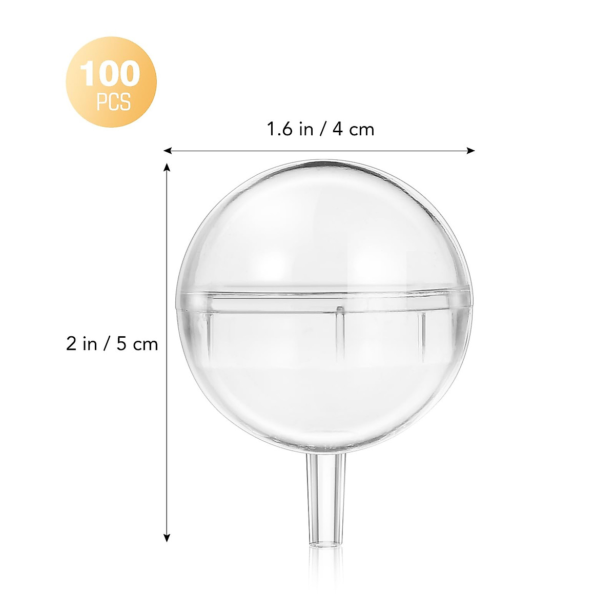 100Pcs Clear Chocolate Holders: Round Chocolate Box Candy Wrappers Holders for Bouquet, Truffle, Wedding & Valentine's Day