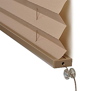 Camper Comfort 50" X 32" Cappuccino RV Pleated Shade | Camper Blinds | RV Privacy Blinds | RV Solar Shade| Motor-Coach Shades