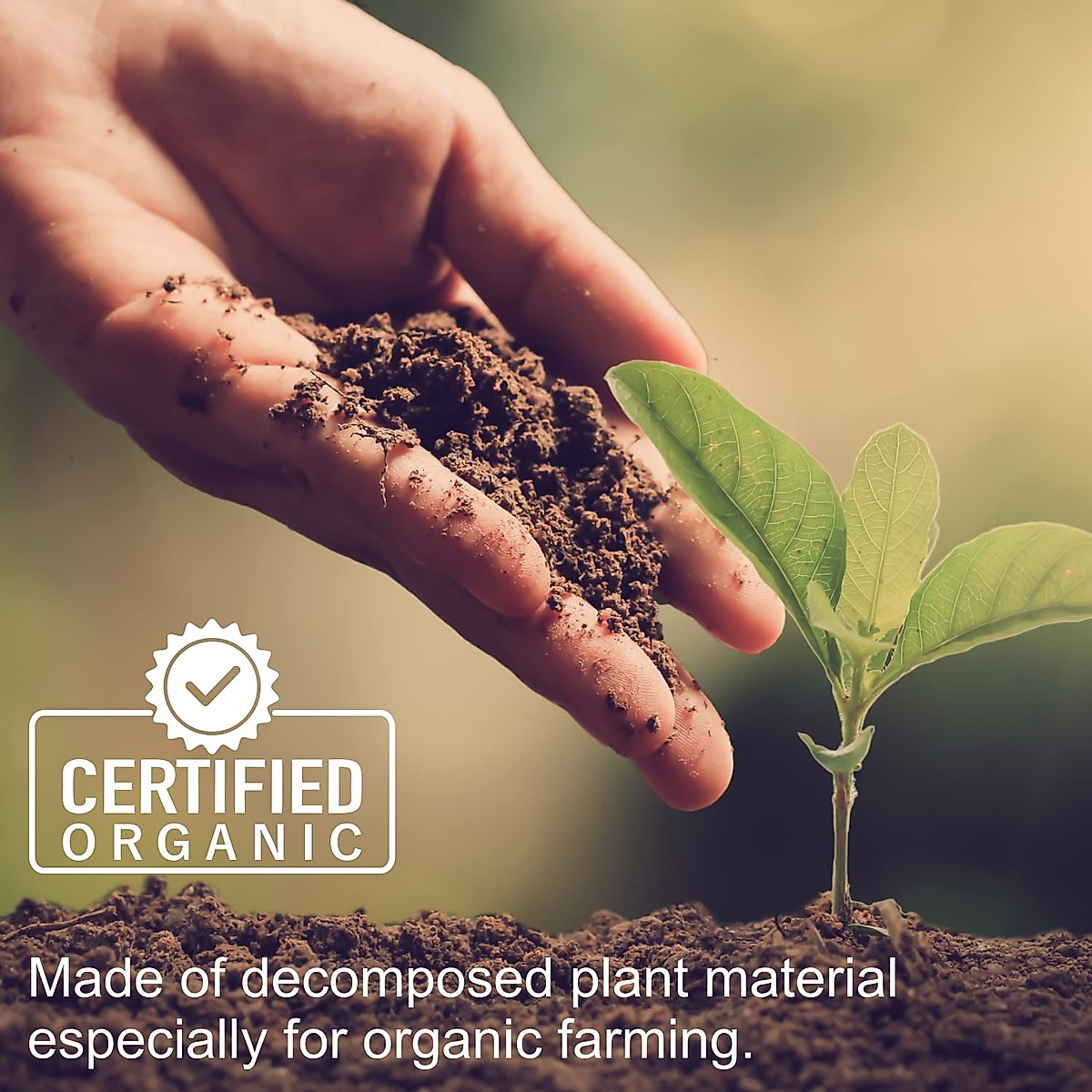 Old Potters Organic Compost - Plant Based Potting Soil - Home, Garden Organic Fertilizer - Complete Food for Plants - Boosts Plant Growth - Use for Indoor and Outdoor Farming ~15 lbs, (12 Quarts)