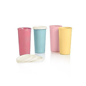 Tupperware Bell Tumblers x 4 in Assorted Classic Colors