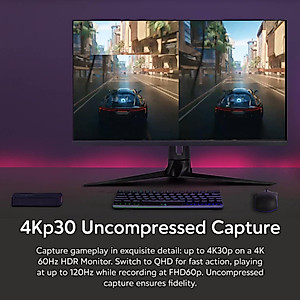 AVerMedia HDMI Capture Card - Gaming, Video Streaming, 4K Capture Card for PS5, Xbox Series X/S, Xbox One, PS4, Nintendo Switch, Windows 11 / Mac Os12, HDR & VRR Support - GC551G2 Live Gamer Extreme 3