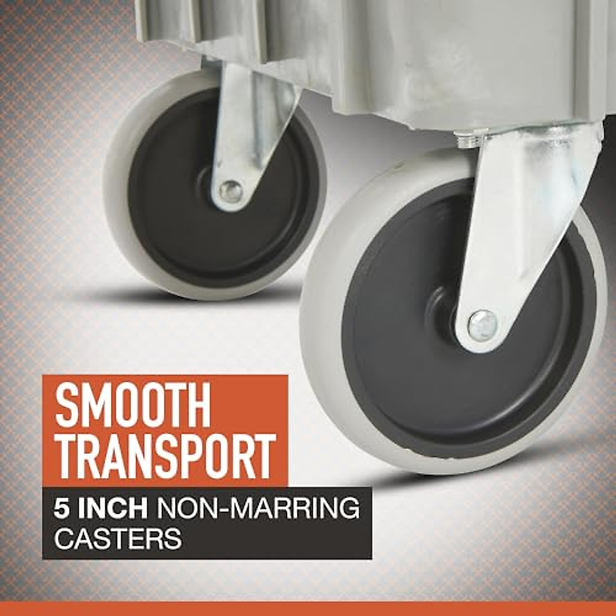 Ironton 500-Lb. Capacity 2 Tray Utility Cart, Maintenance-Free Structural Foam Construction Cargo Pushcart, Scratch Resistant, Easy to Clean Service Cart, 40in.W x 17in.D x 32 9/10in.H