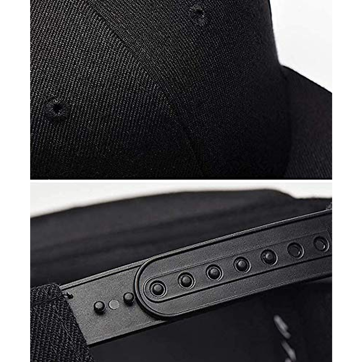 Snapback Hats for Men Baseball Cap Adjustable Flat Bill Trucker Dad Gift Skull Hat Skeleton Hand Snap Backpack Skateboard Hats for Boys Teen Black