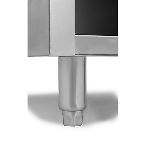 Atosa CookRite ATSP-18-1 18" Heavy Duty Countertop Hot Plate Stock Pot Range for Food Truck | 22.8"H x 18"W x 20.9"D, Stainless Steel, Cast-Iron (2) Burners and Top Grate, 80,000 BTU, Liquid Propane