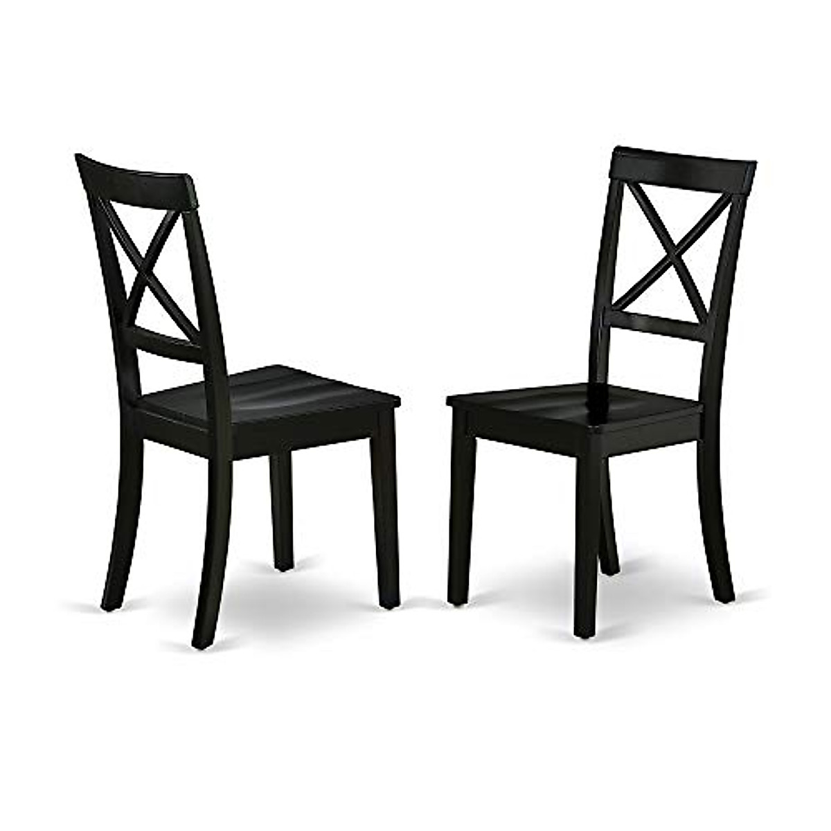 East West Furniture DLBO5-BLK-W Dining Set, 5