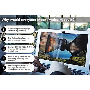 Webcam Cover Camera Privacy Protective Cover Mobile Laptop Lens Privacy Cover Protector Shutter Slider - 3pk