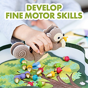 Educational Insights Special Edition The Sneaky, Snacky Squirrel Game, Preschool & Toddler Board Game for Kids 3-5 Years, Color Matching, Fine Motor Skills