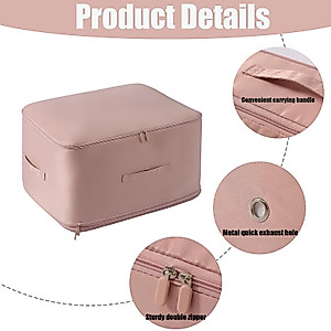 Space Saving Self Compression Organizer, 2024 New Ultra Space Saving Self Compression Organizer, Heavy Duty Moving Bags, Storage Tote for Space Saving (Gray, X-Large)