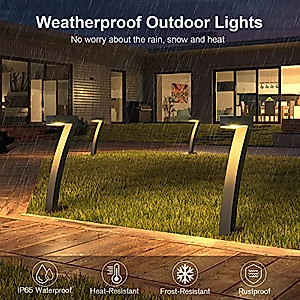 WdtPro Solar Outdoor Lights Pathway, 6 Pack Bright Outdoor Solar Lights Waterproof, 12 Hrs Solar Garden Lights Decorative, Auto On/Off Solar Lights for Outside Landscape Path Yard Walkway Driveway