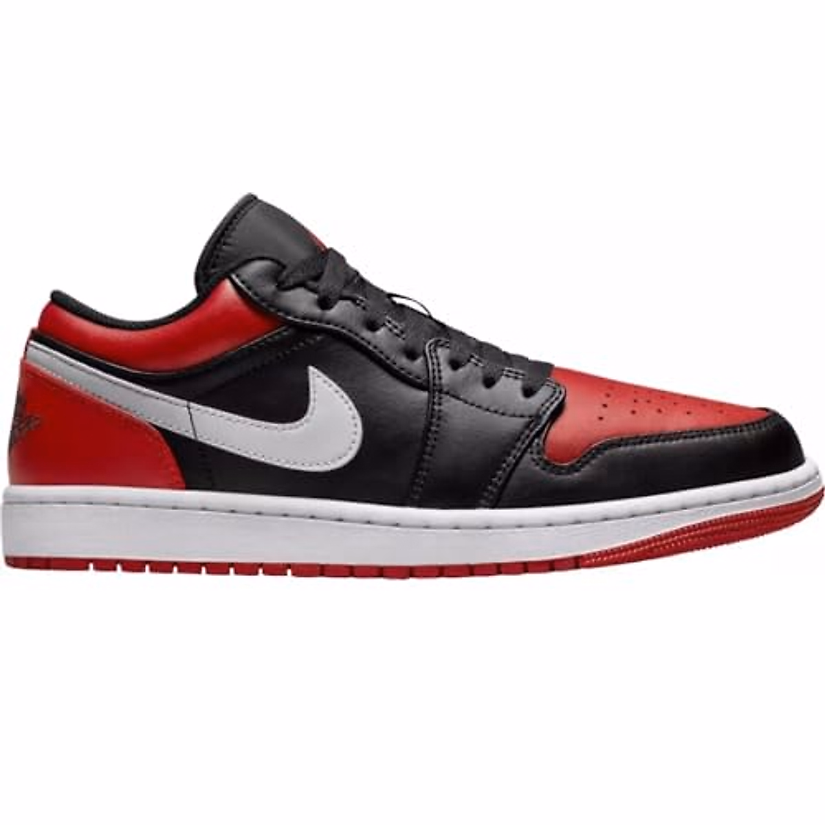 nike Air Jordan 1 Low Men's Shoes Alternate Bred Toe 553558 066 - Size 10.5 White/Black