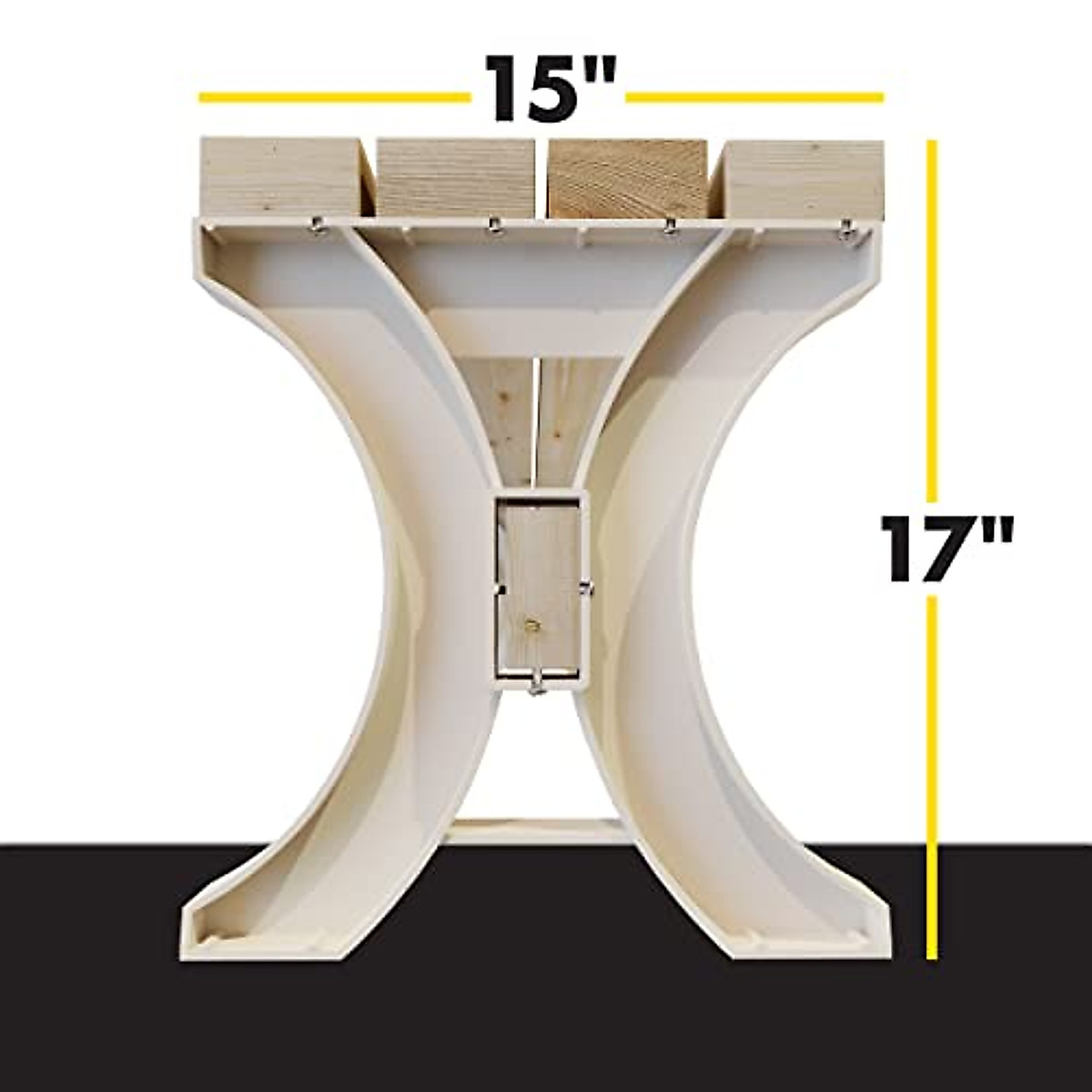 2x4basics 90140 Custom AnySize Table, 5.5 x 15.5 x 16.25, Light brown