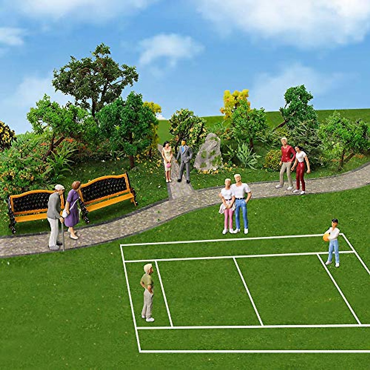 P4310 30 PCs O Gauge Figures All Standing 1:43 O Scale Model Trains Passengers 30 Different Poses People Model Railway for Miniature Scenes