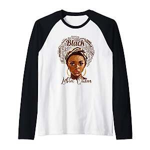 Libra Zodiac Black Queen Melatonin Birthday Astrology Cute Raglan Baseball Tee