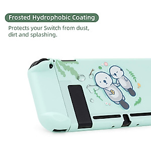 GeekShare Protective Case Slim Cover Case for Nintendo Switch and Joy-Con - Shock-Absorption and Anti-Scratch (Sea Otter)