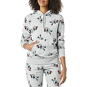 Amazon Essentials Disney | Marvel | Star Wars | Princess Women's Fleece Pullover Hoodie Sweatshirts (Available in Plus Size), Minnie Icons, Medium