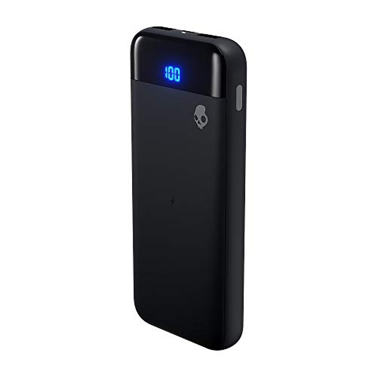 Skullcandy Stash Fuel Wireless Portable Charger, 10000mAh Power Bank with 10W Wireless Charging, 1x USB C and 2x USB A Charging Ports, Bonus USB A to Micro USB / Type C Dual Charging Cable - Black