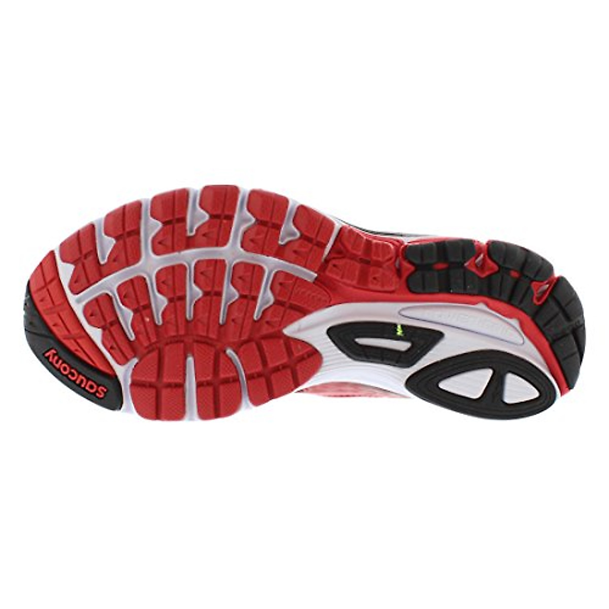 Saucony Women's Ride 8 Running Shoe, Red/Black, 5 M US