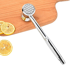 Household Stainless Steel Loose Beef Mace Steak Tender Meat Beat Hammer Kitchen Meat Hammer Meat Tenderizer Meat Hammer Dishwasher Safe Tenderizer Cooking Utensils