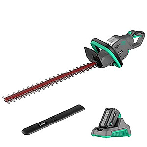 Litheli Cordless Hedge Trimmer 22″, 40V Battery Bush Trimmer Electric Hedge Trimmer for Pruning, with 2.0AH Battery and Charger