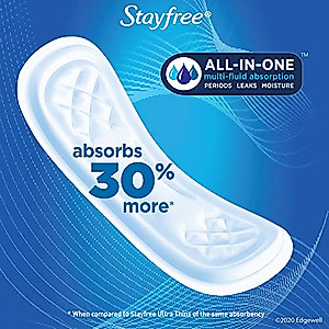 Stayfree Maxi Regular Pads For Women, Wingless, Reliable Protection and Absorbency of Feminine Periods, 66 count