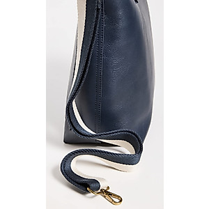 Madewell Women's The Zip-Top Medium Transport Tote, Dark Baltic, Blue, One Size