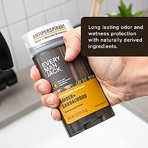 Every Man Jack Men’s Antiperspirant Deodorant Variety Set - Stay Fresh with Antiperspirant Men’s Deodorant - Odor Crushing, Long Lasting, Plant-Based, and No Harsh Chemicals - 2.6 oz - 3 Pack