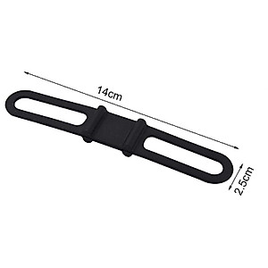 Bike Light Replacement Mount,Pack of 5 ycle Silicone Band,Elastic Rubber Strap Tie Flashlight Holder Bandage Bike Cycling Handlebar Mount Holder Strap Fixing Bandage Belt Ycle Silicone Band Holder