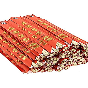 Premium Disposable Bamboo Chopsticks Sleeved and Separated (Bag of 200 Pair)