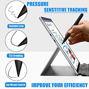 Slim Pen 2 Tips (2 Pack) Replacement fits for Surface Slim Pen 2, Real-Time Sensitivity Replacement nibs fits for Surface Pro 8/Surface Pro X/Surface Laptop Studio/Surface Duo 2 Table Pen